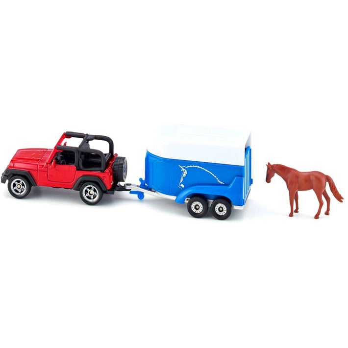 Buy Siku 1651 Jeep With Horse Trailer Toys101 | NZ