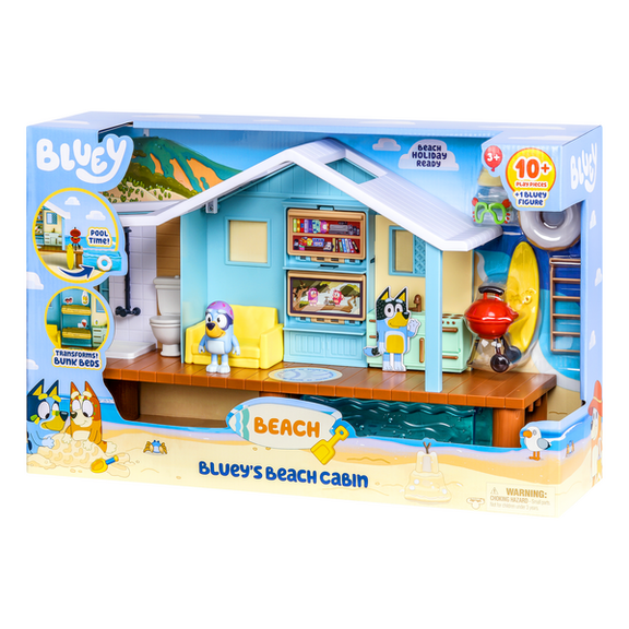 Buy Bluey Playset - Beach Cabin Toys101 | NZ