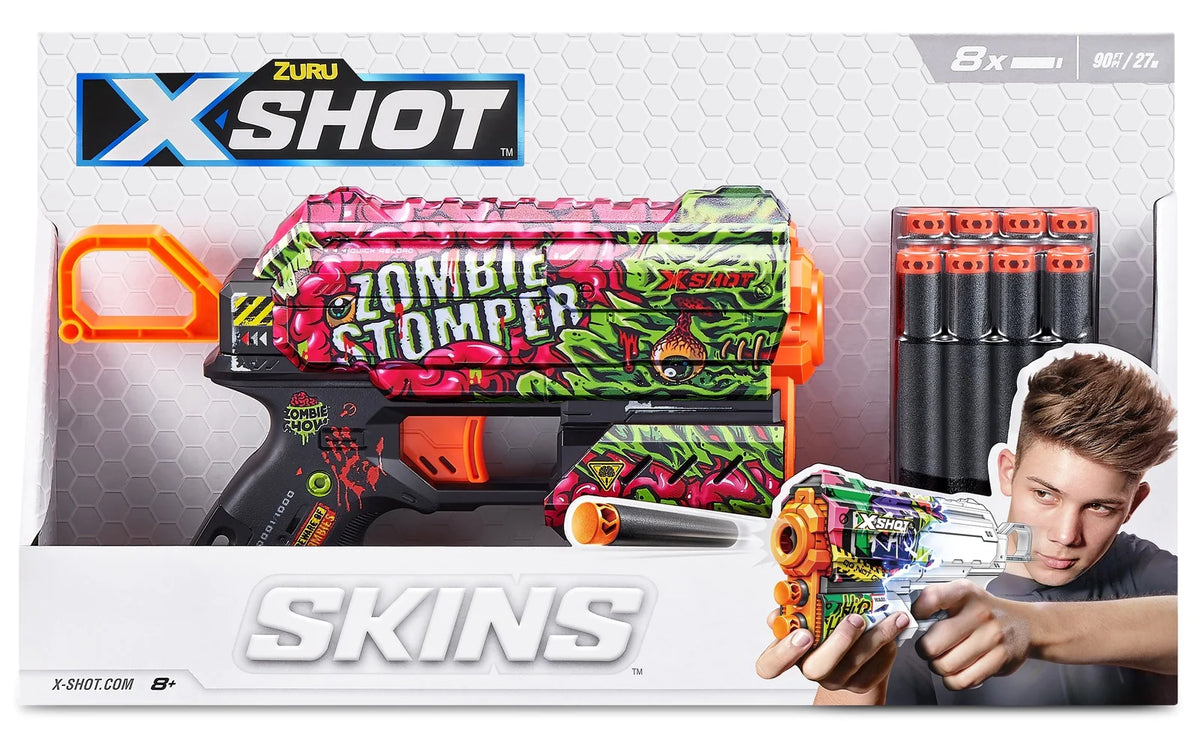Zuru: X-Shot Skins Flux Blaster - Zombie Stomper – Toys101