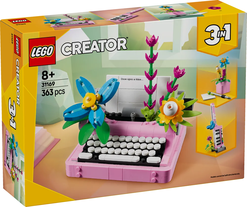 LEGO Creator 3-in-1 31169 Typewriter with Flowers – Toys101