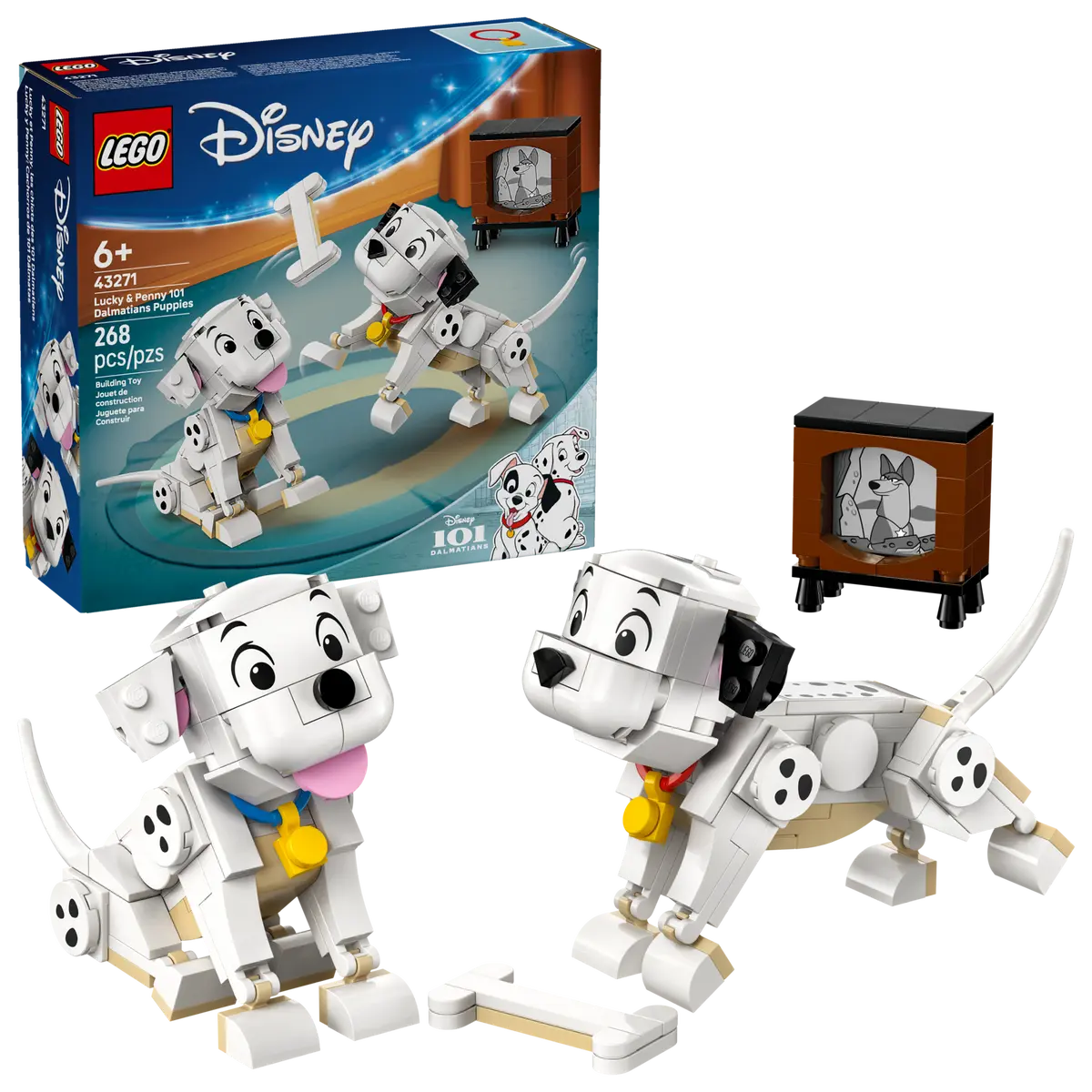 Buy LEGO Disney 43271 Lucky & Penny 101 Dalmatians Puppies Toys101 | NZ