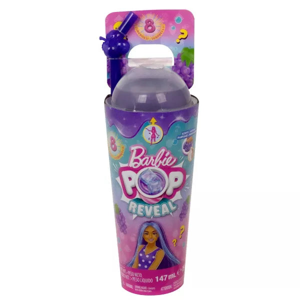 Barbie Pop Reveal Fruit Series Grape Fizz Doll