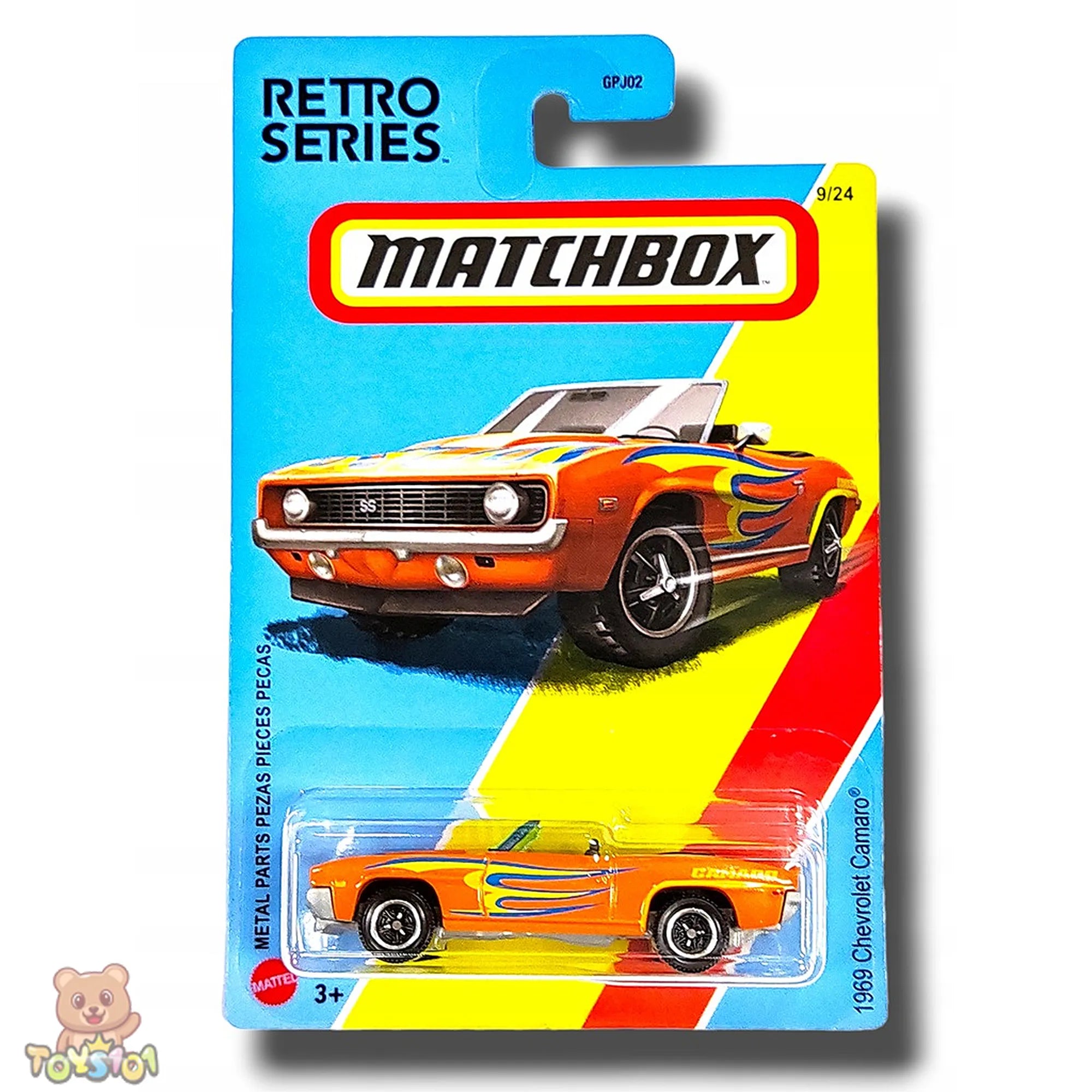 Buy Matchbox Retro Series 1969 Chevrolet Camaro Toys101 | NZ