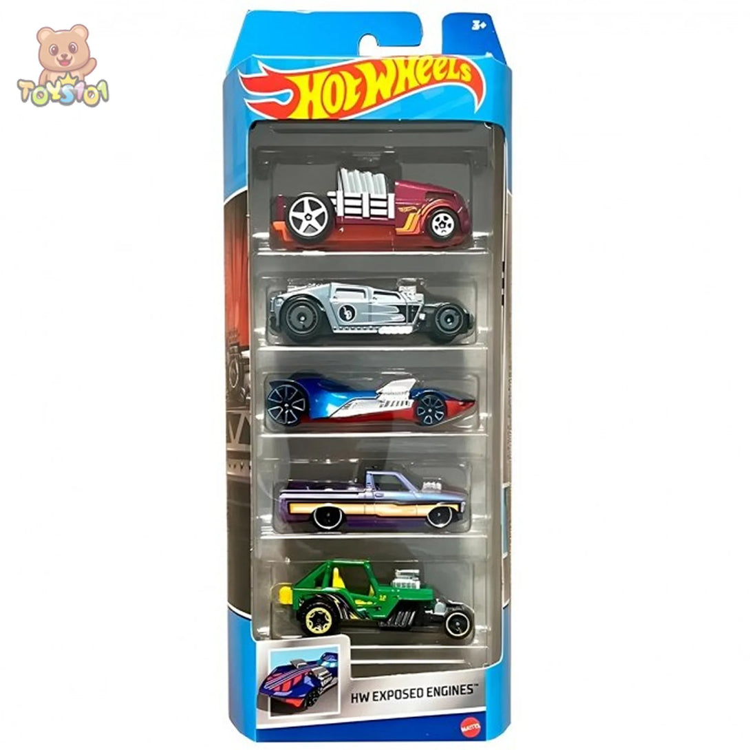 Buy Hot Wheels Track Cars 5 Pack - Exposed Engines Toys101 | NZ