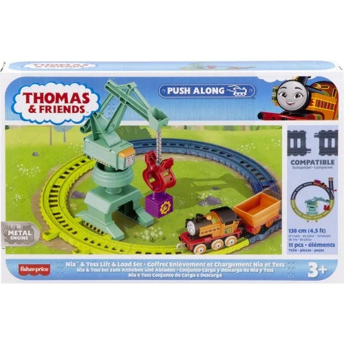 Buy Thomas & Friends Push Along Nia & Tess Lift & Load Track Set ...
