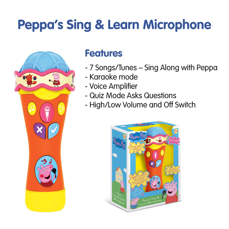 Buy Peppa Pig Sing Learn Microphone Toys101 | NZ