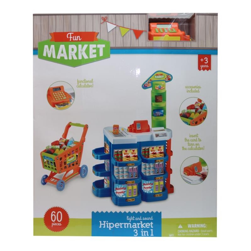 Buy Fun Market 3 In 1 Supermarket Set Toys101 | NZ