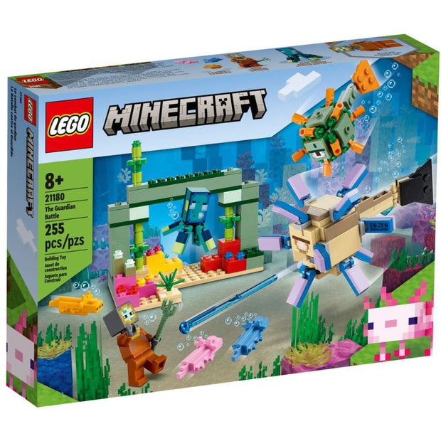 Buy LEGO MInecraft 21180 The Guardian Battle Toys101 | NZ